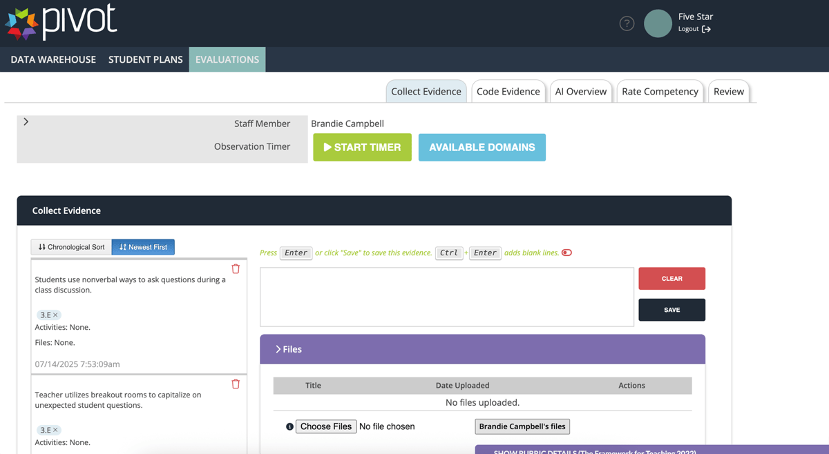 Revolutionizing Teacher Evaluations with Pivot